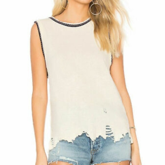 Free People | Tops | Nwt Free People Distressed Tank Top | Poshmark